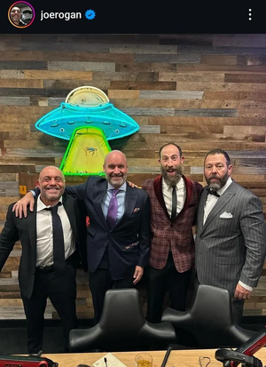 Joe Rogan in a suit looking like a roided up Don Rickles | Sherdog ...